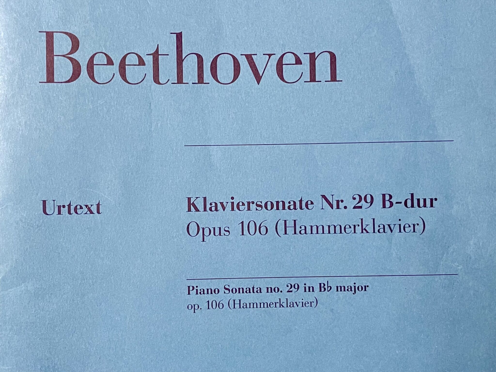 ベートーヴェン ピアノ・ソナタ29番 ハンマークラヴィーア 1楽章 練習中 | BachLoverのブログ